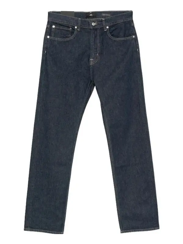 7 For All Mankind Belt Loop Jeans - Black