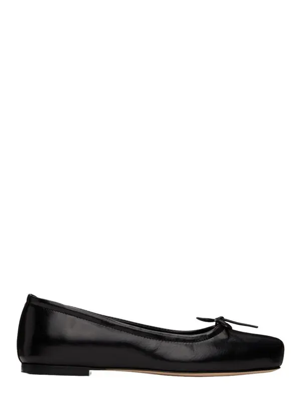 AeydĒ Square Toe Ballet Flats - Black