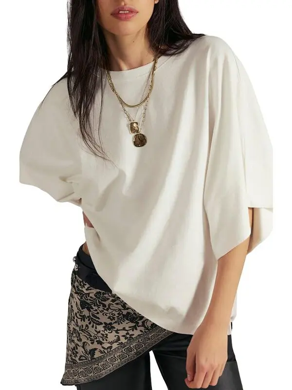 Free People Atlas Dolman Cotton Top - Clean Ivory
