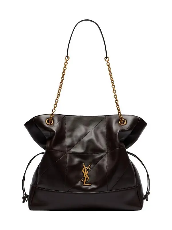 Saint Laurent Jamie Medium Leather Tote Bag - Brown