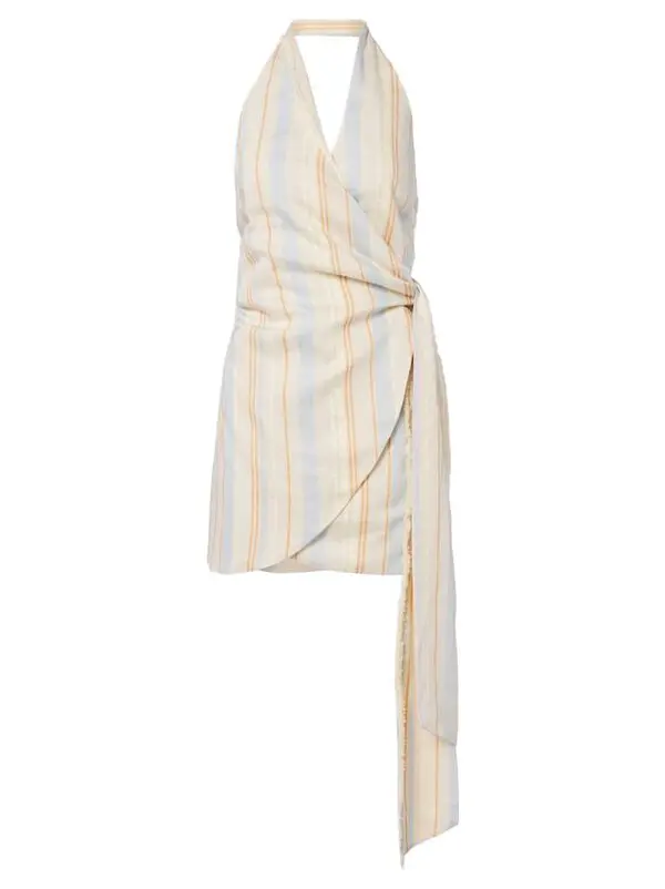 SIR. Pernille Striped Wrap Dress - Multicoloured