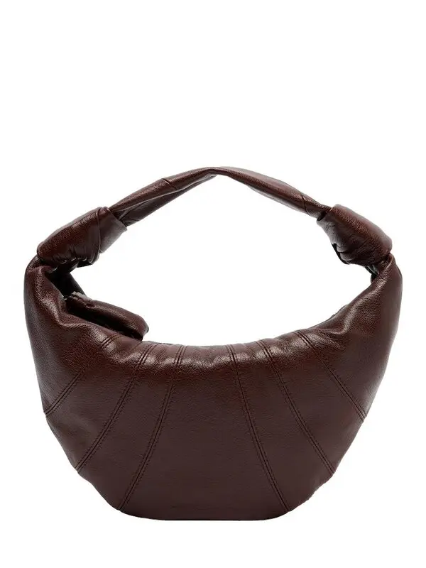 LEMAIRE Fortune Croissant Small Leather Shoulder Bag - Brown