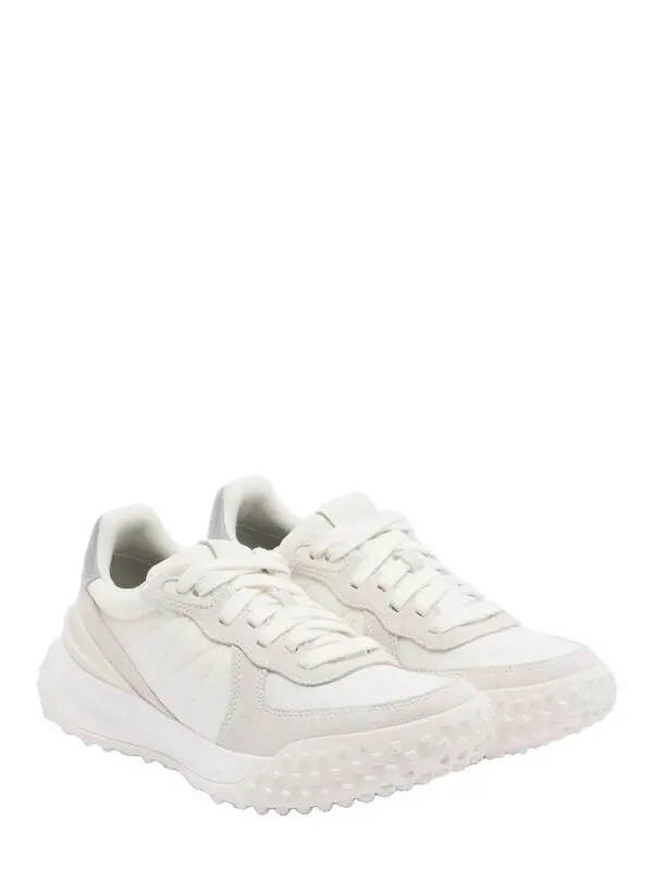 Moncler Citytrek Suede-trimmed Sneakers - White