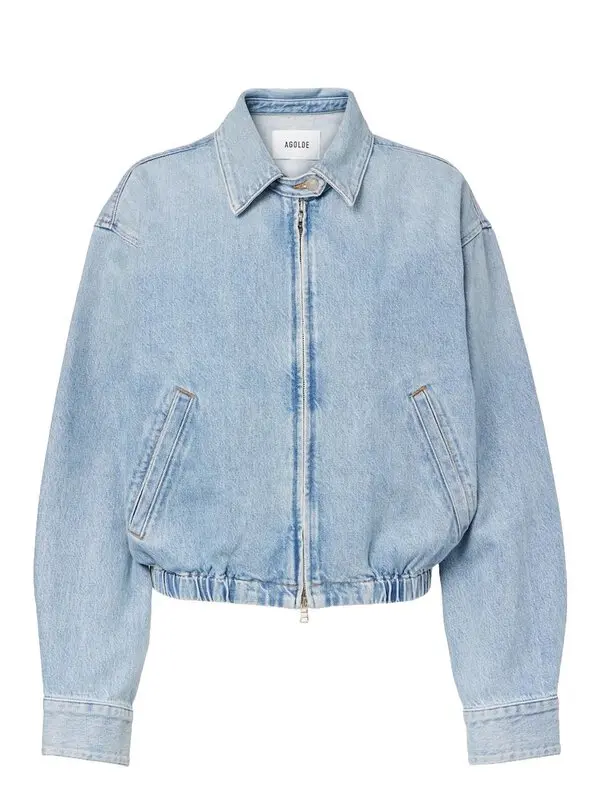 AGOLDE Nile Denim Jacket In Space - Blue