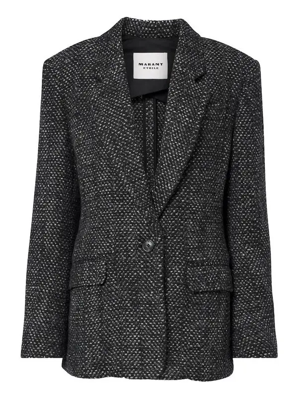 MARANT ETOILE Parly Herringbone Jacket - Grey