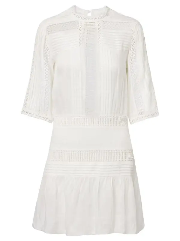 MARANT ETOILE Open-knit Minidress - White