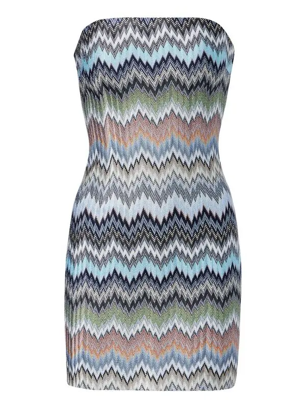 Missoni Zigzag Minidress - Blue