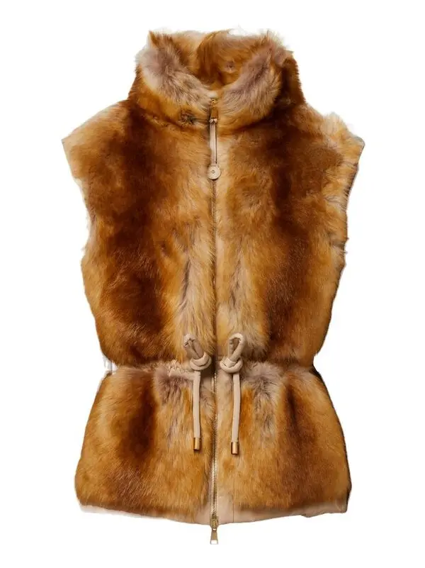 Moncler Blaireau Shearling-trimmed Down Jacket - Brown