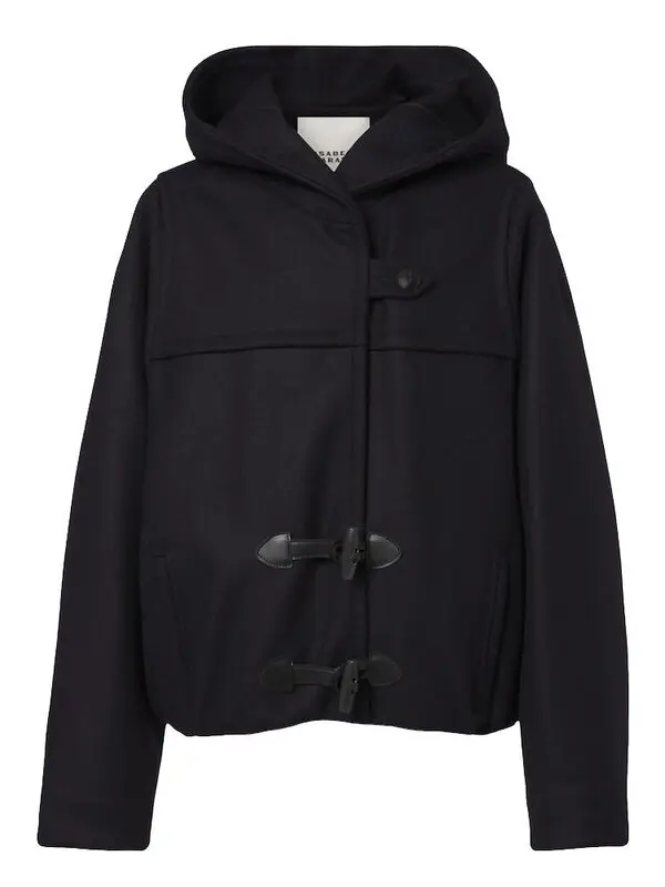Isabel Marant Étoile Trixie Wool And Cashmere Hooded Jacket - Blue