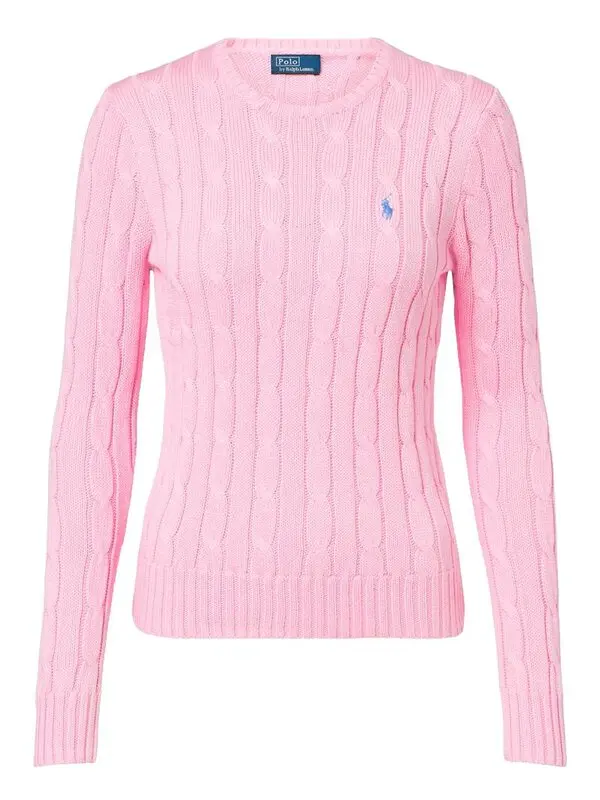 Polo Ralph Lauren Cable-knit Cotton Sweater - Pink
