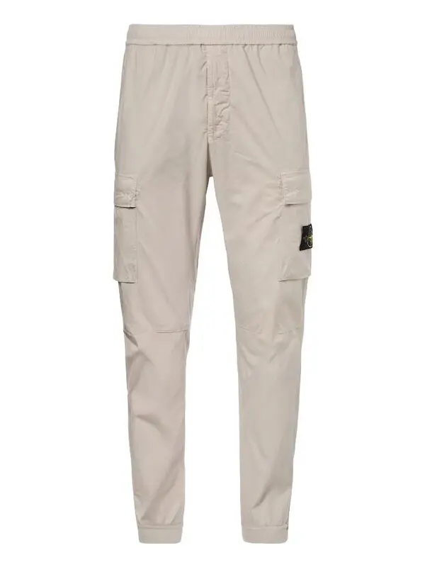 Stone Island Compass Cotton-blend Cargo Pants - Grey