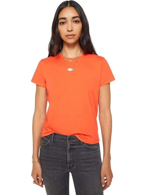 MOTHER The Lil Goodie Goodie Mandarin T-shirt - Red