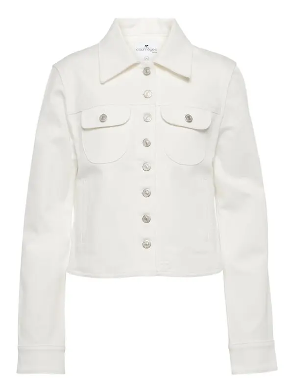 COURREGES Cotton Denim Jacket - White