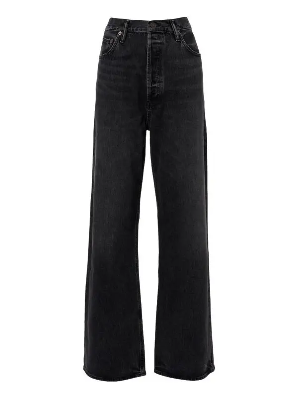 AGOLDE Vintage Loose Straight Jeans - Black