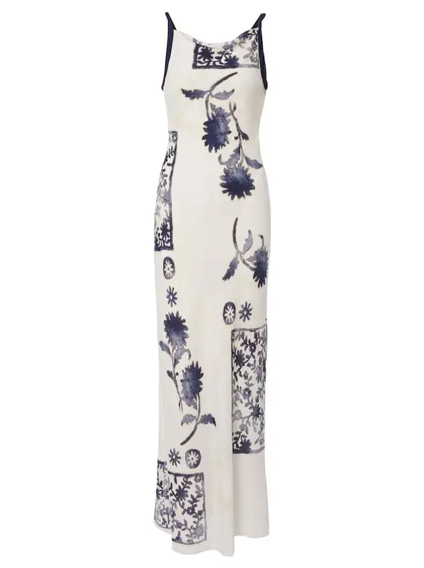 SIR. Phillipa Floral Slip Dress - White