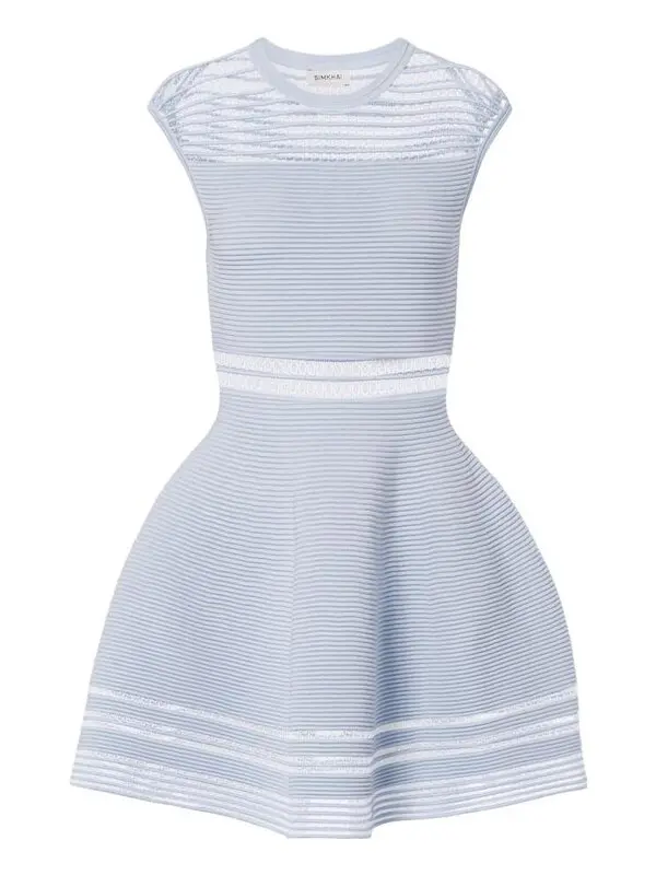 Simkhai Esri" Knit Minidress - Blue