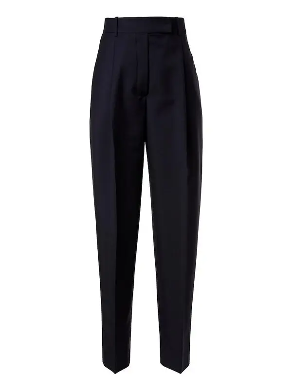 RÓHE Daria Wool And Cashmere Pants - Blue
