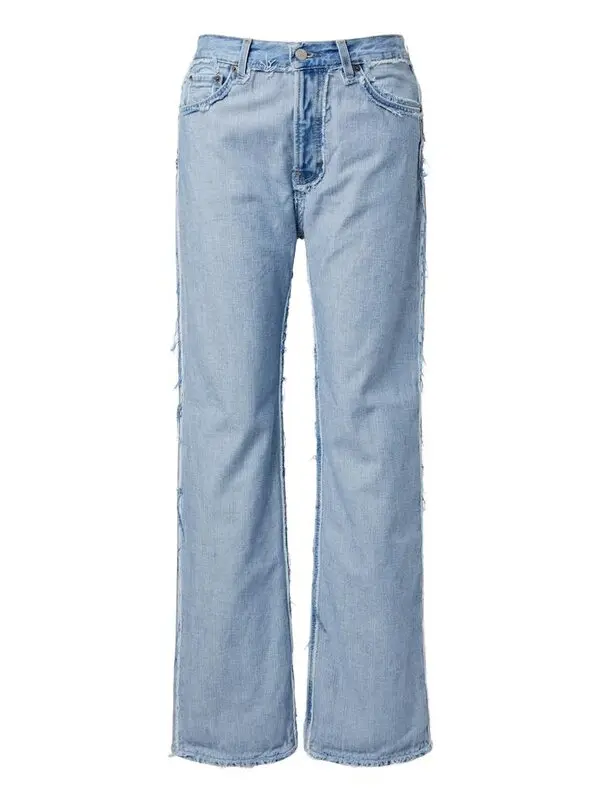 Acne Studios Distressed Straight-leg Jeans - Blue