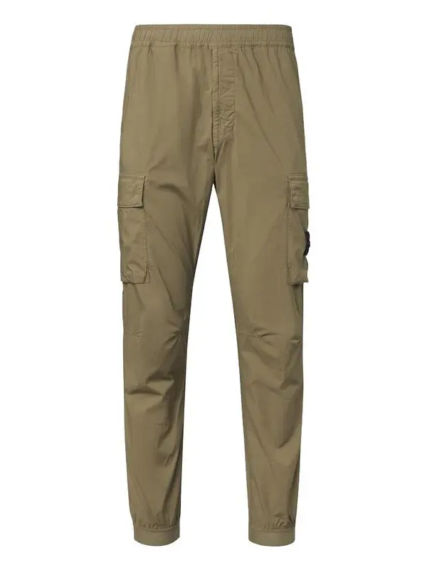 Stone Island Compass Cotton-blend Cargo Pants - Green