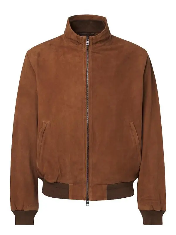 Polo Ralph Lauren Suede Blouson Jacket - Brown