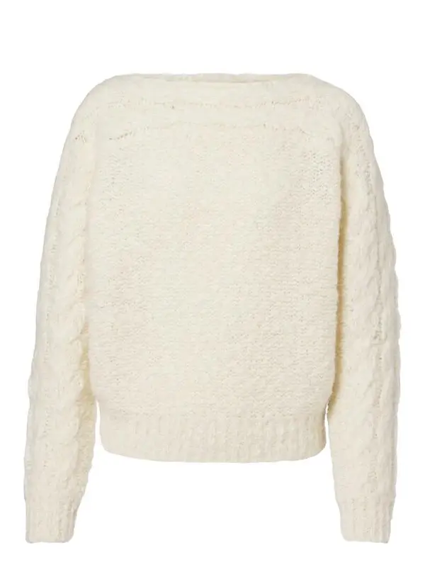 Isabel Marant Étoile Ponara Wool-blend Sweater - White