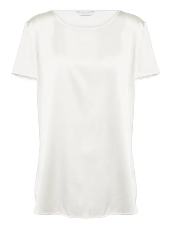 Max Mara Kassel Silk-blend Top - White