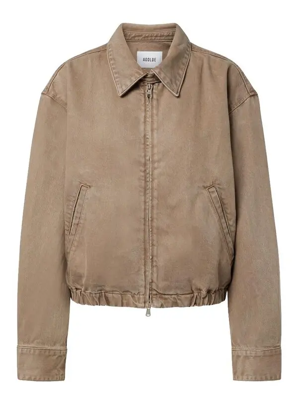 AGOLDE Nile Denim Jacket - Beige