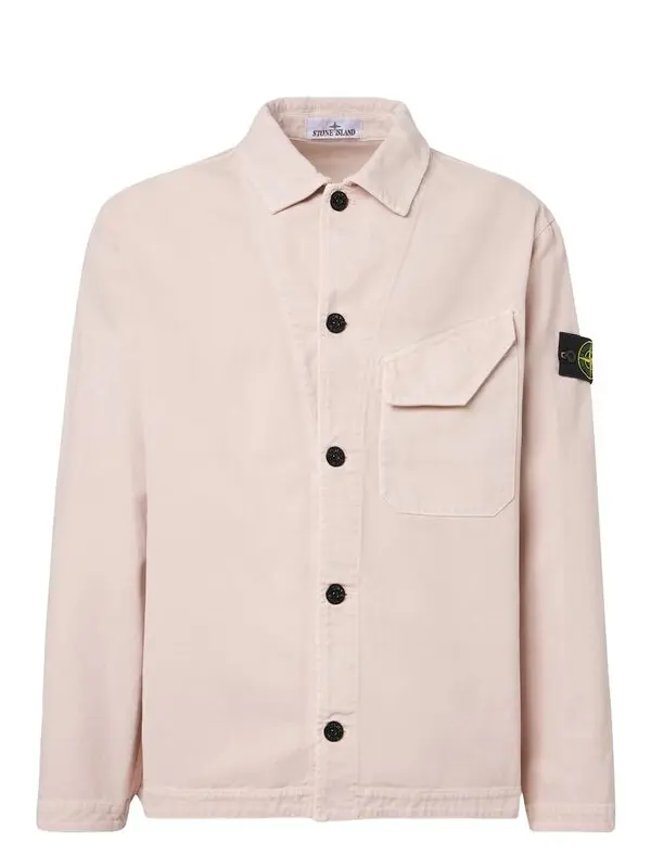 Stone Island Compass Denim Jacket - Pink