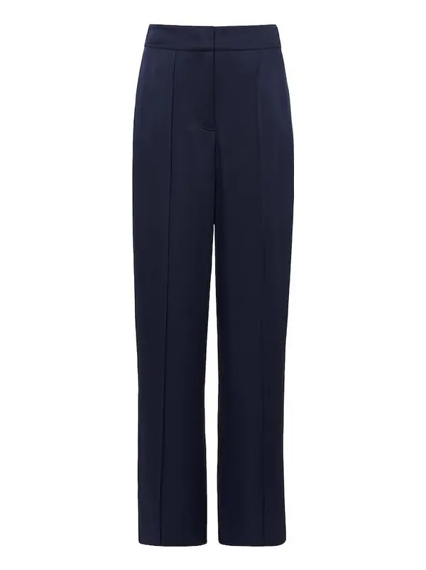 Simkhai Kyra High-rise Satin Wide-leg Pants - Blue