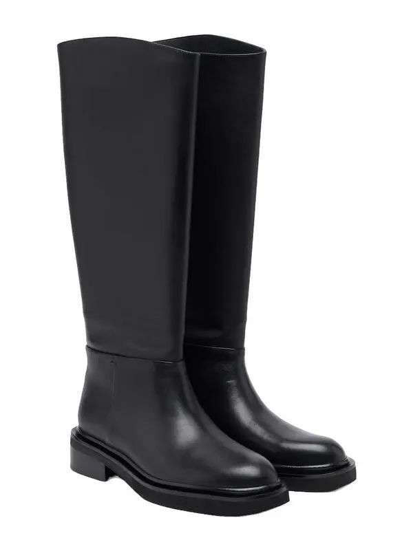 A.emery Jude Leather Knee-high Boots - Black