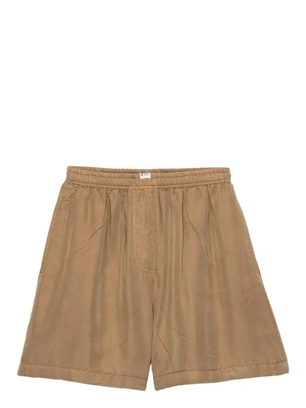 Prada Silk Drawstring Shorts - Neutral