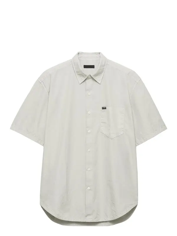 Prada Short-sleeved Cotton Shirt - Grey