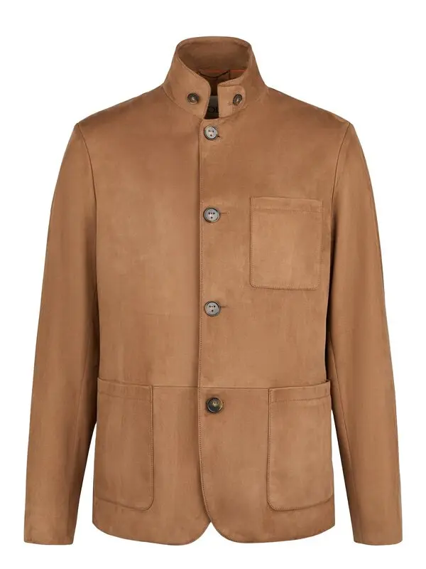TOD'S Castello Jacket In Pashmy Suede - Brown