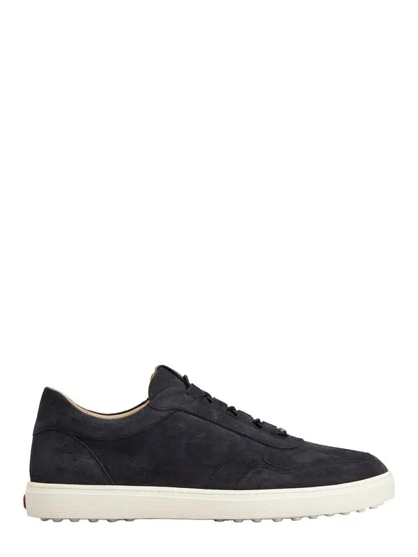 TOD'S Pashmy Suede Sneakers With Elastic Drawstring - Blue