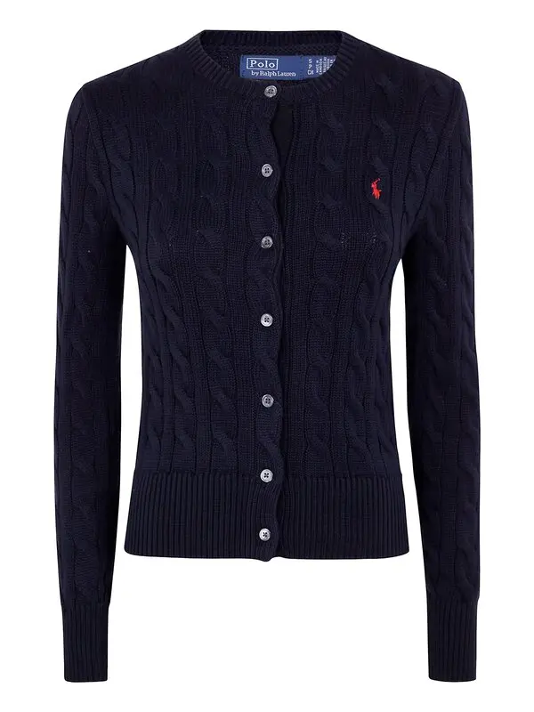 Polo Ralph Lauren Cable Knit Cardigan - Blue