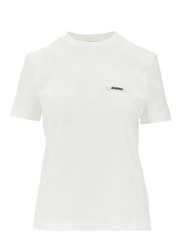 Jacquemus Gros Grain Cotton T-shirt - White
