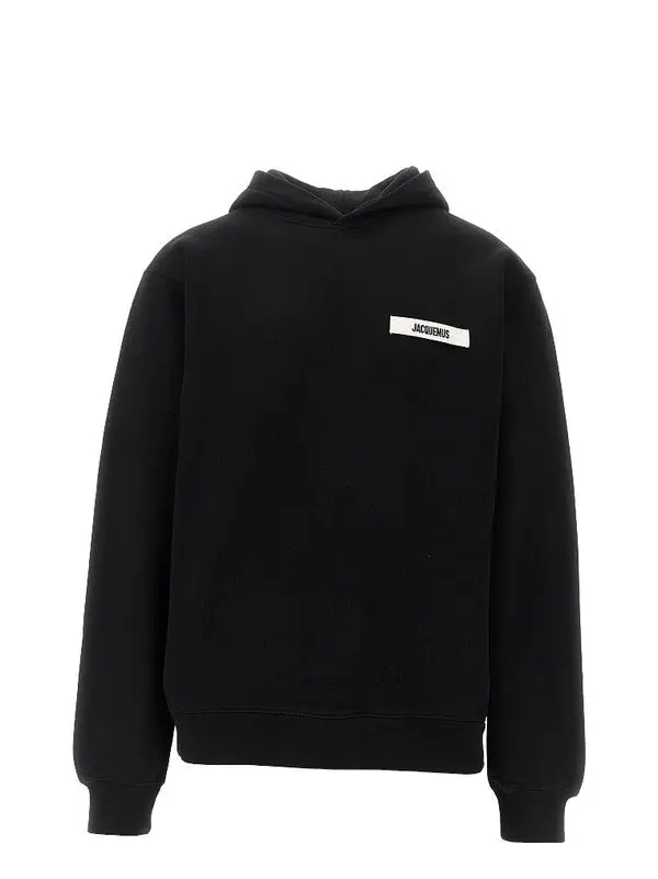 Jacquemus Gros Grain Hoodie - Black