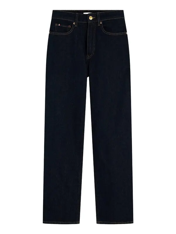 Tommy Hilfiger Tapered Rinse Hw Ankle Jeans - Blue