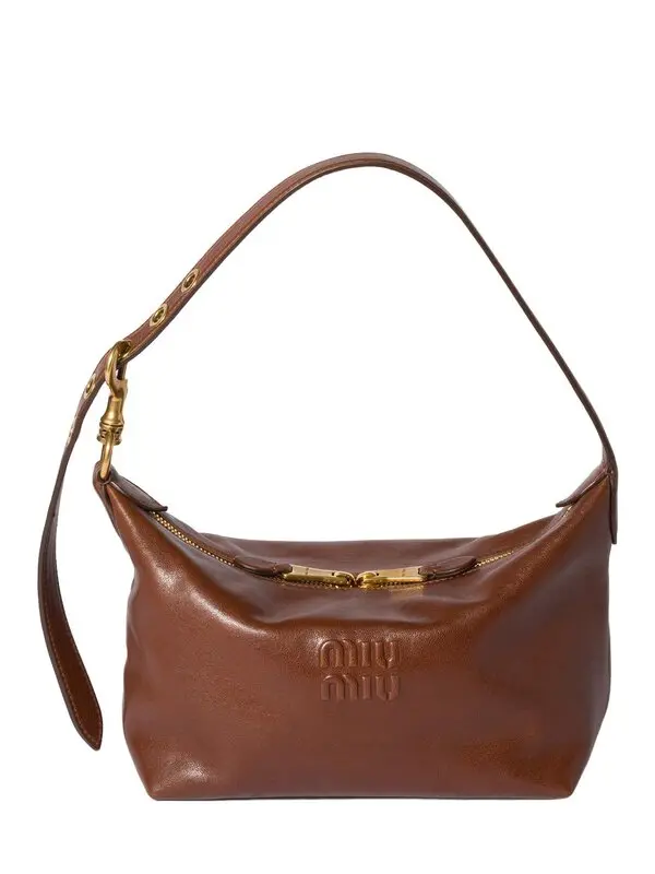 Miu Miu Spirit Nappa Leather Bag - Palisander