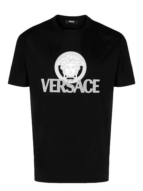 Versace Medusa Logo Print T-shirt - Black