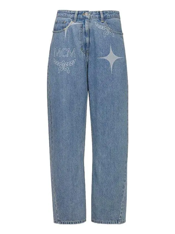 Mcm Constellation Denim Jeans - Light Denim