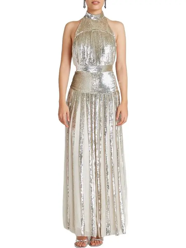 TEMPERLEY LONDON Filigree Dress - Silver