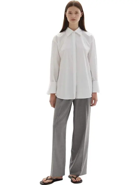 JOAEN Lowell Shirt With Engraved Cufflinks - White