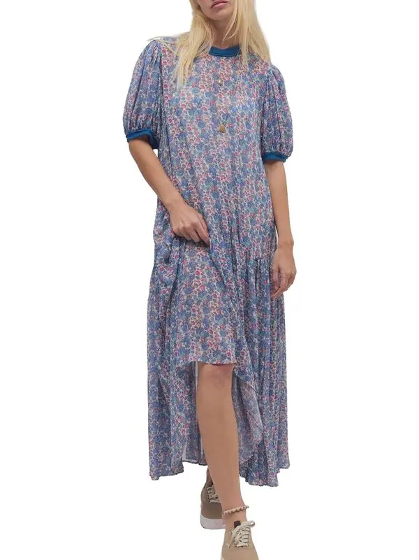 Free People Courtside Crush Floral Maxi Dress - Garden Combo