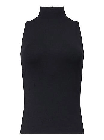 ME+EM High-neck Sleeveless Stretch-jersey Top - Black