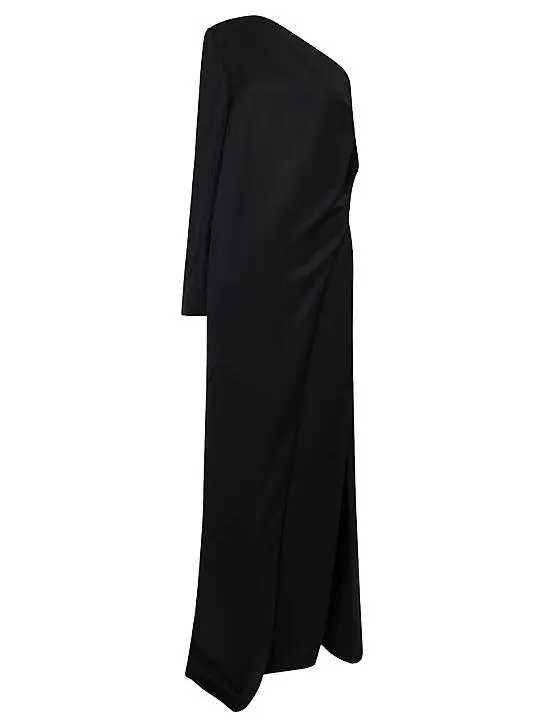 Camilla And Marc Ciran Asymmetric Wool Maxi Dress - Black