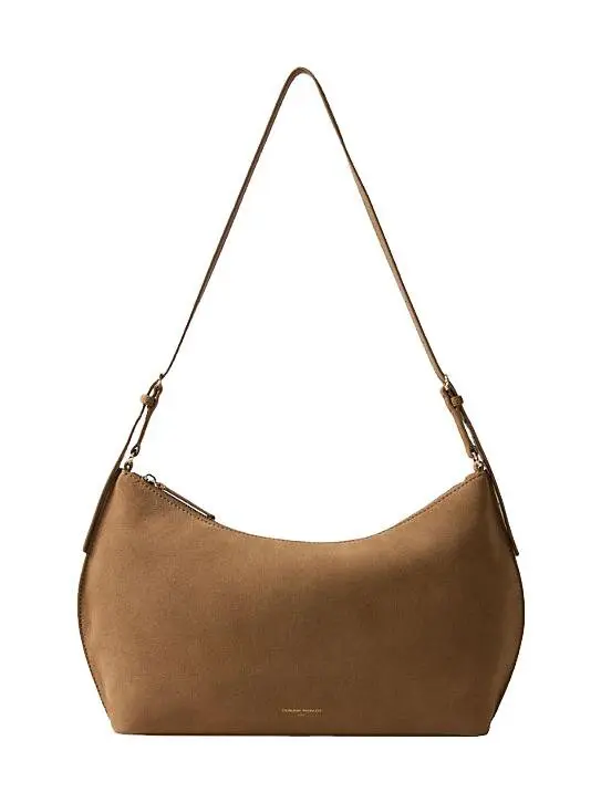 Claudie Pierlot Suede Shoulder Bag - Sand