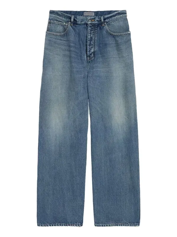 Balenciaga Baggy Jeans In Organic Japanese Denim - Blue
