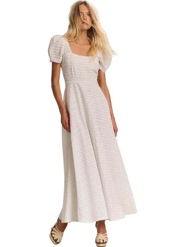 LoveShackFancy Ryan Catalina Lace Maxi Dress - Ivory
