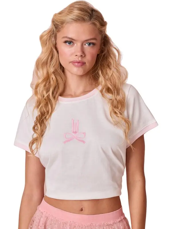 LoveShackFancy X Wicked: For Good Lia Tee - Wizard White